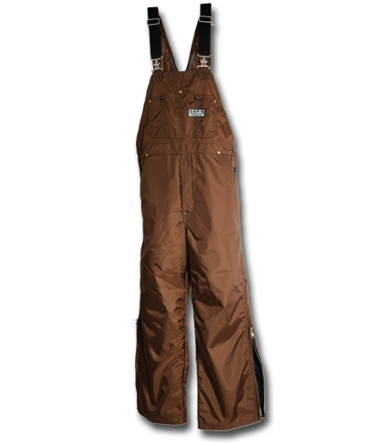 Dan's High-n-dri brown WATERPROOF BIBS | Coon Hunter Supply